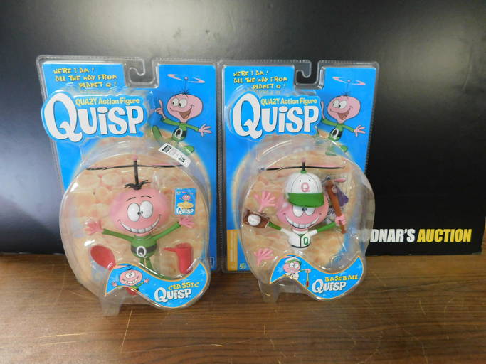 Lot Of 2 Quisp Cereal Action Figures