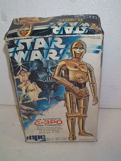 130: Star Wars The Authentic C-3PO MPC Model kit Compl