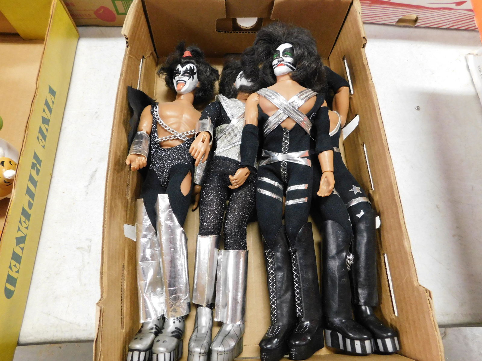 Lot Of 4 Mego Kiss Dolls