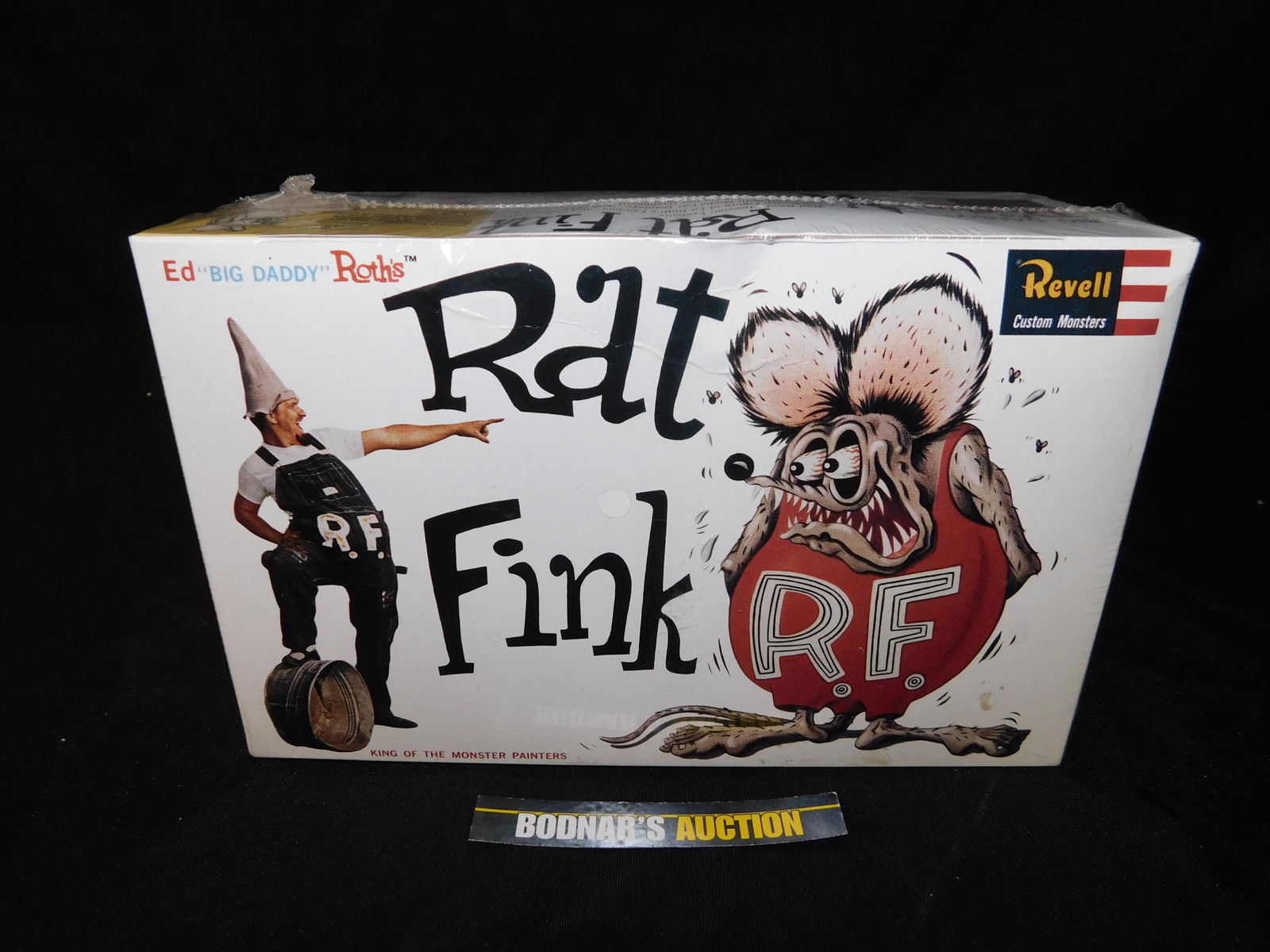 1964 Revell Brother Rat Fink On A Bike, Model Kit 1964 Revell Brother Rat Fink On A Bike, Model Kit