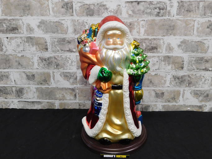 Thomas Pacconi Classics Santa Blown Glass Decoration