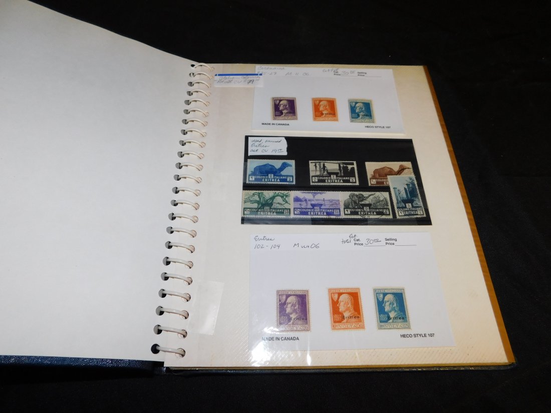 Stamp Album Including Worldwide Higher Value Stamps
