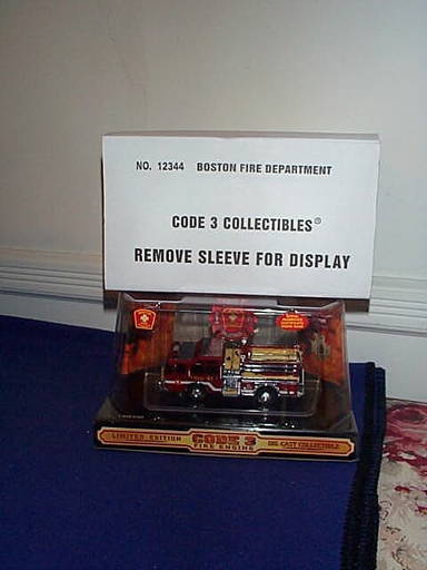 Code 3 Collectibles Number 12344 Boston Fire Depar