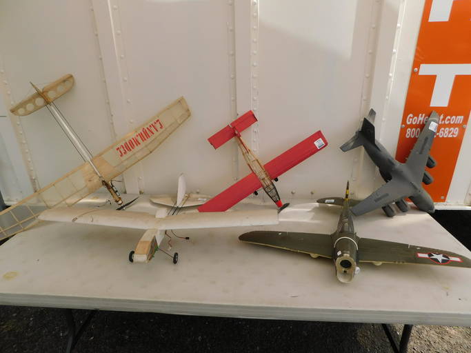 Lot Of 5 Rc Styrofoam And Wooden Body Airplane Bodies