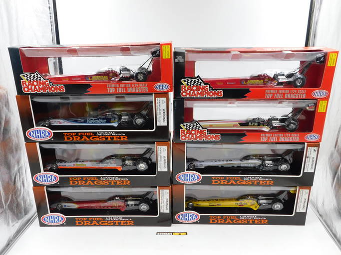 Lot Of 8 Racing Champions 1:24 Scale Top Fuel Dragsters