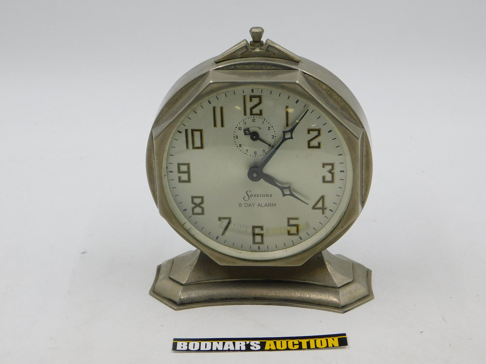 Sessions 8 Day Art Deco Alarm Clock