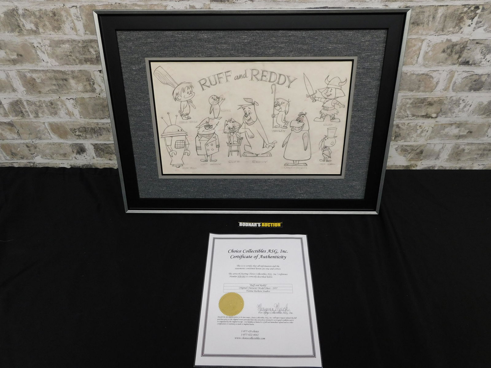 Ruff And Reddy Original Character Model Sheet