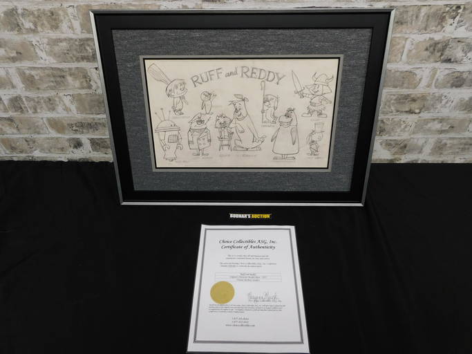 Ruff And Reddy Original Character Model Sheet