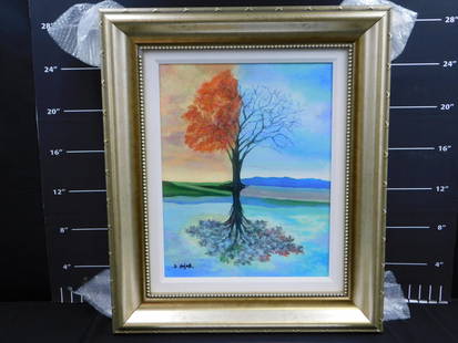 David Najar Heaven Framed Giclee With Hand Embellishment On Canvas