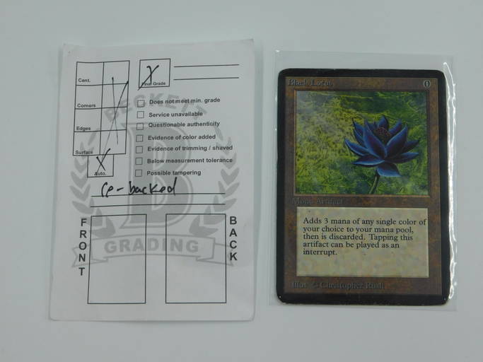 Magic The Gathering Beta Black Lotus Re Backed