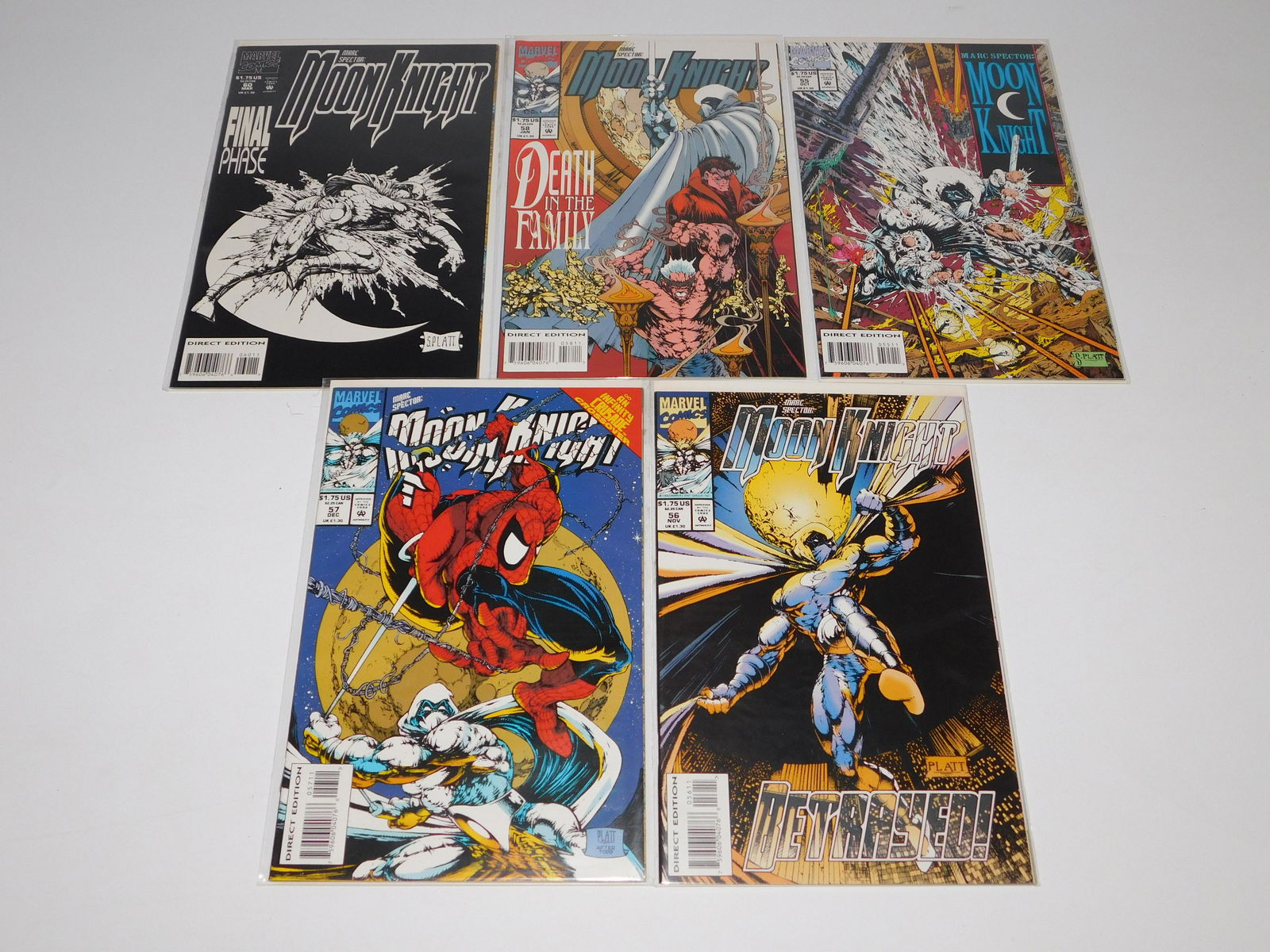 Lot of 5 Platt Moon Knight Comics - Mar 08, 2023 | Bodnar's Auction ...