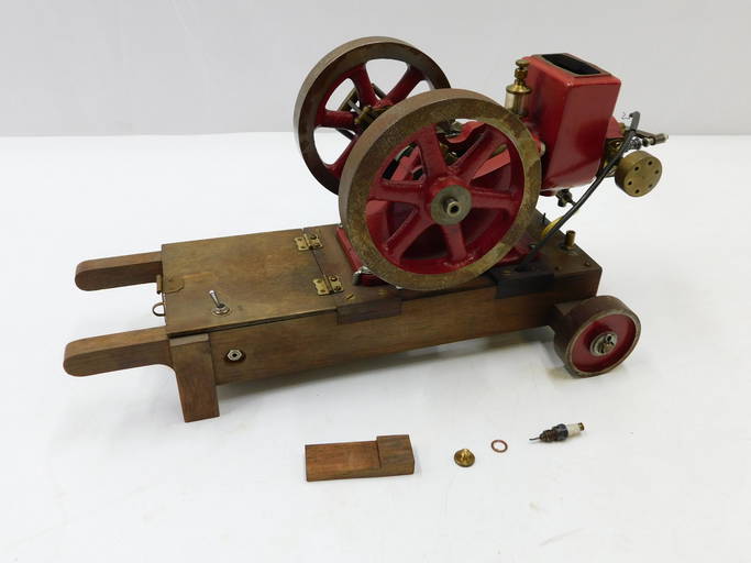 Vintage Miniature Hit And Miss Engine