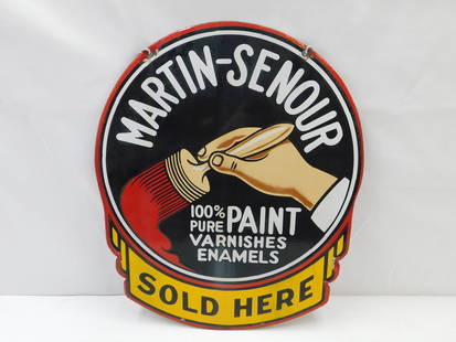 Martin Senour Paint Porcelain Sign