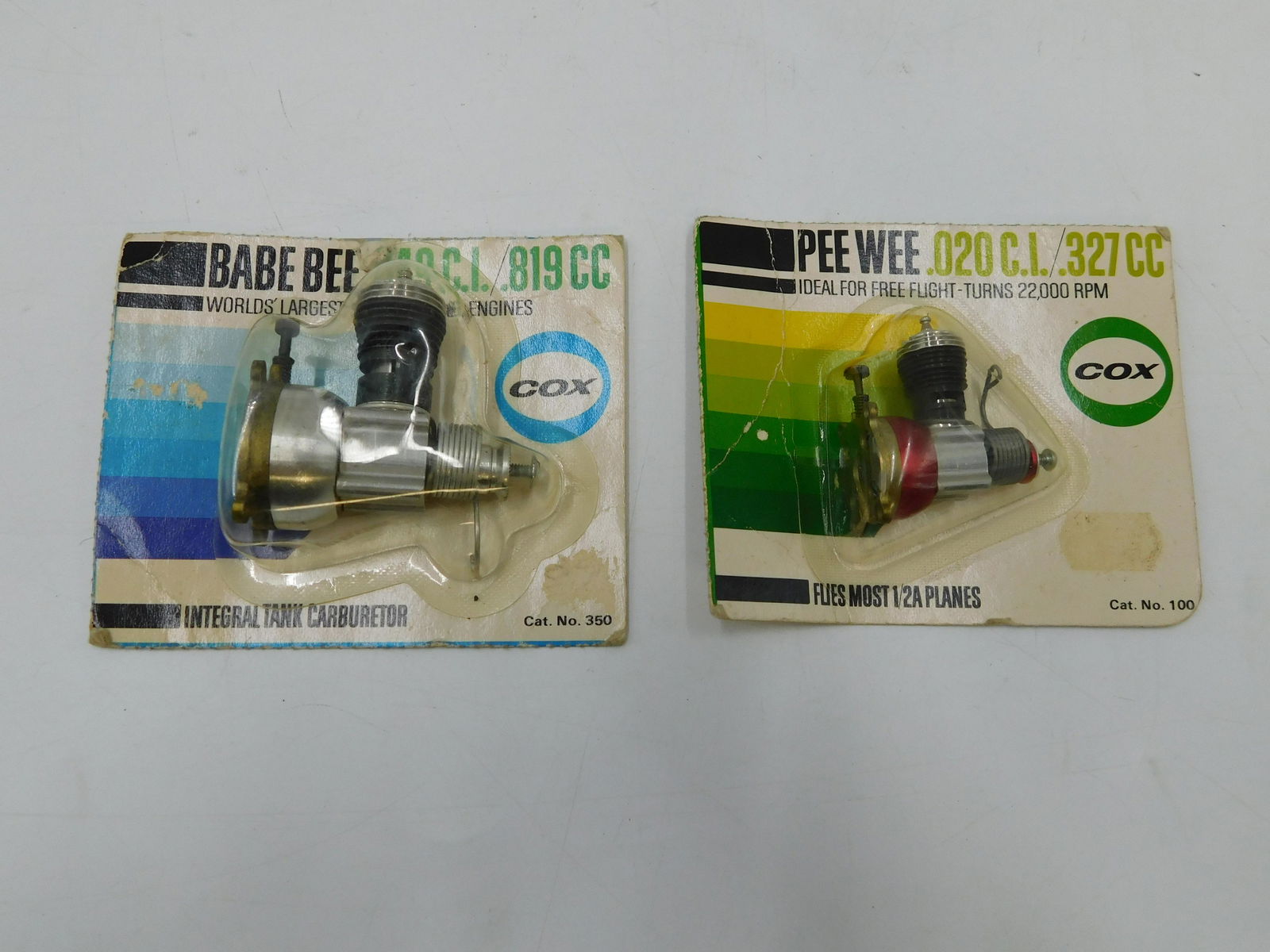 Lot Of 2 Vintage Cox Model Airplane Engines
