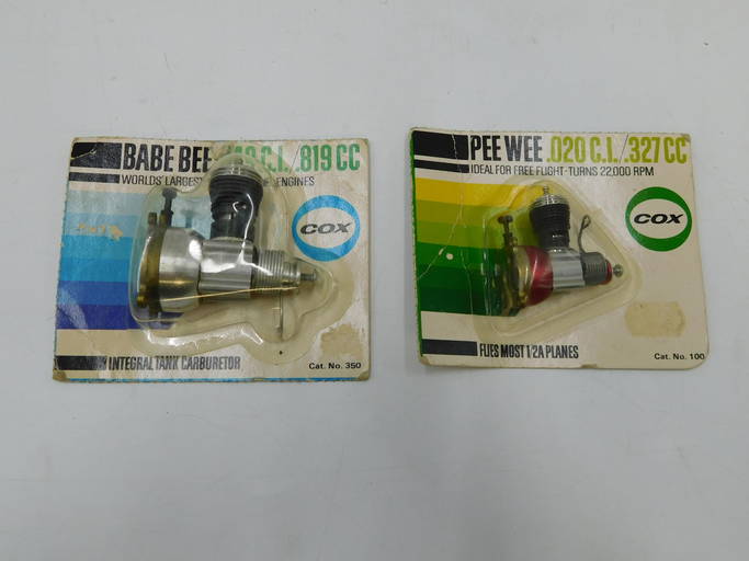Lot Of 2 Vintage Cox Model Airplane Engines