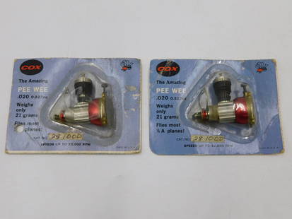 Lot Of 2 Vintage Cox Model Airplane Engines