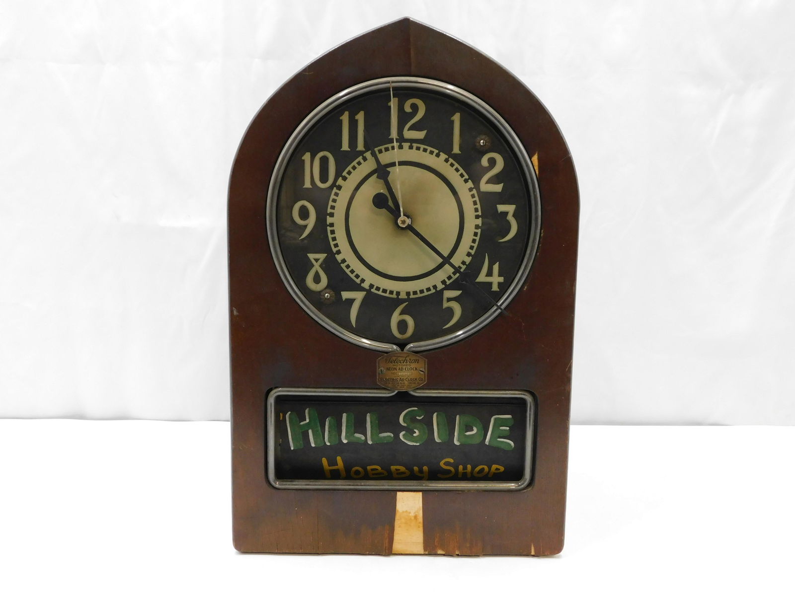 Telechron Motored Neon Ad Clock