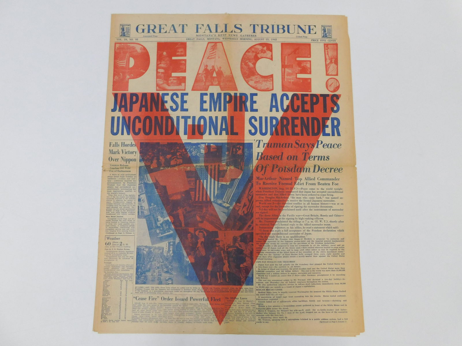 Wwii Victory Newspaper