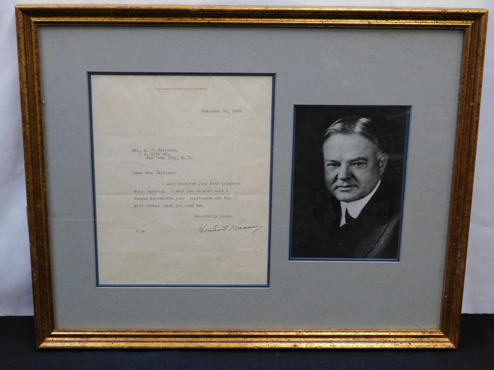 Herbert Hoover Presentation Frame