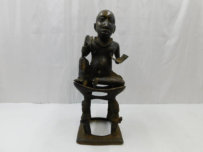 African Tribal Bronze Statue