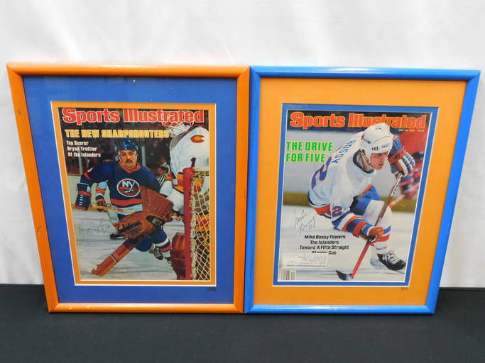 Lot Of 2 Framed New York Islanders Autographs