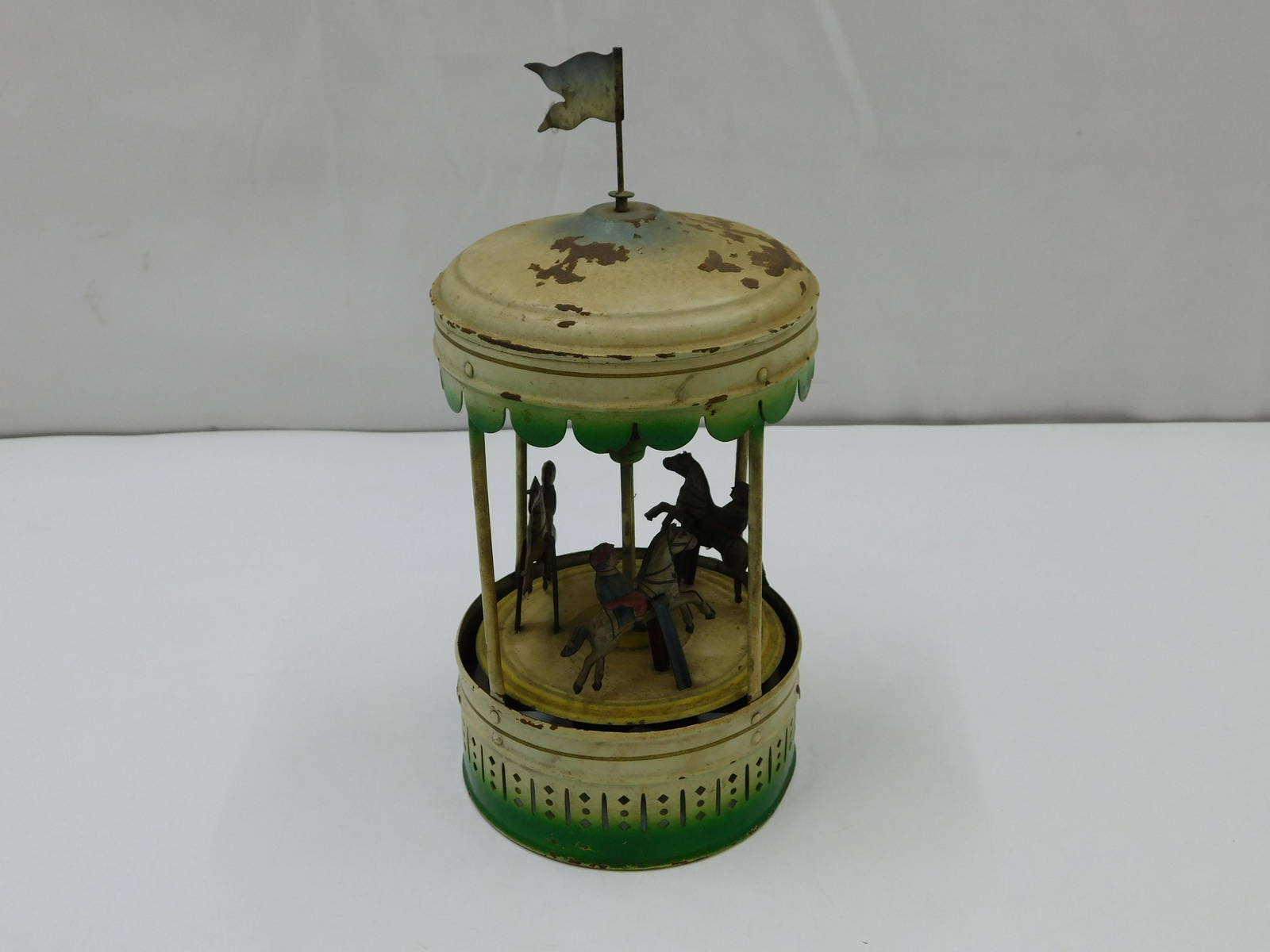 Antique German Key Wind Carousel Auction
