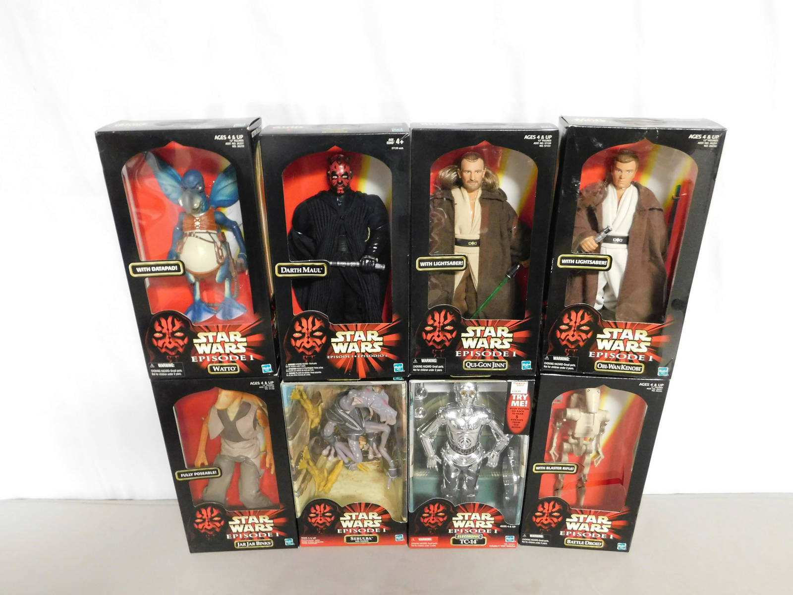 Lot Of 8 Star Wars Episode 1 Action Figures Auction