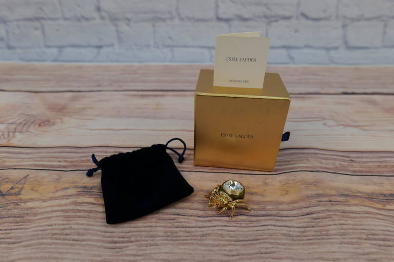 Estee Lauder Perfume Compact Jeweled Spider