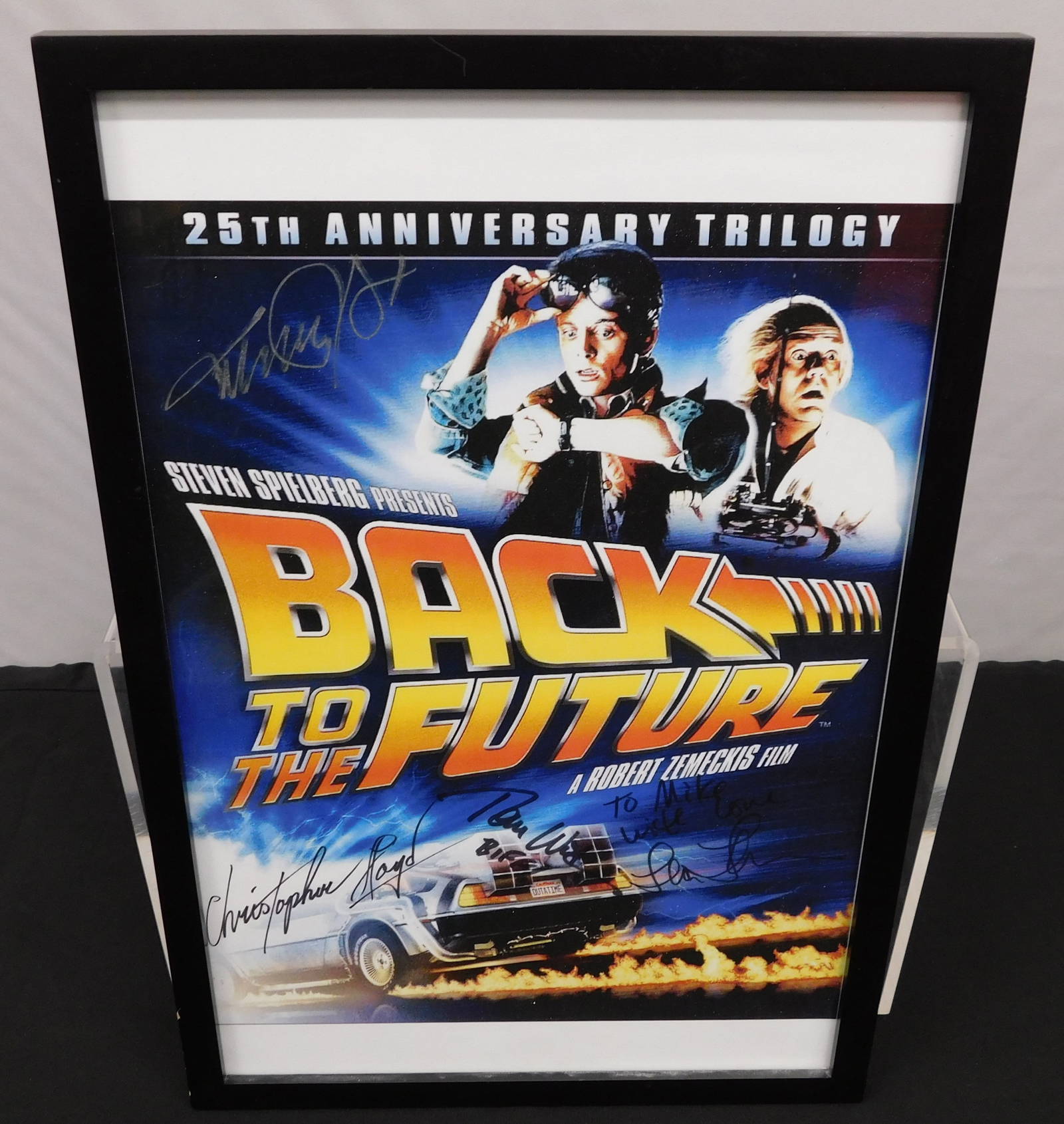 Back To The Future Autographed Poster Print Auction