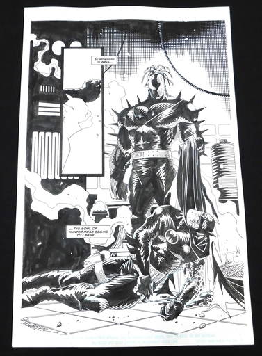 Original Comic Art Dc Batman Grendel Ii Devil's Bones Page #48