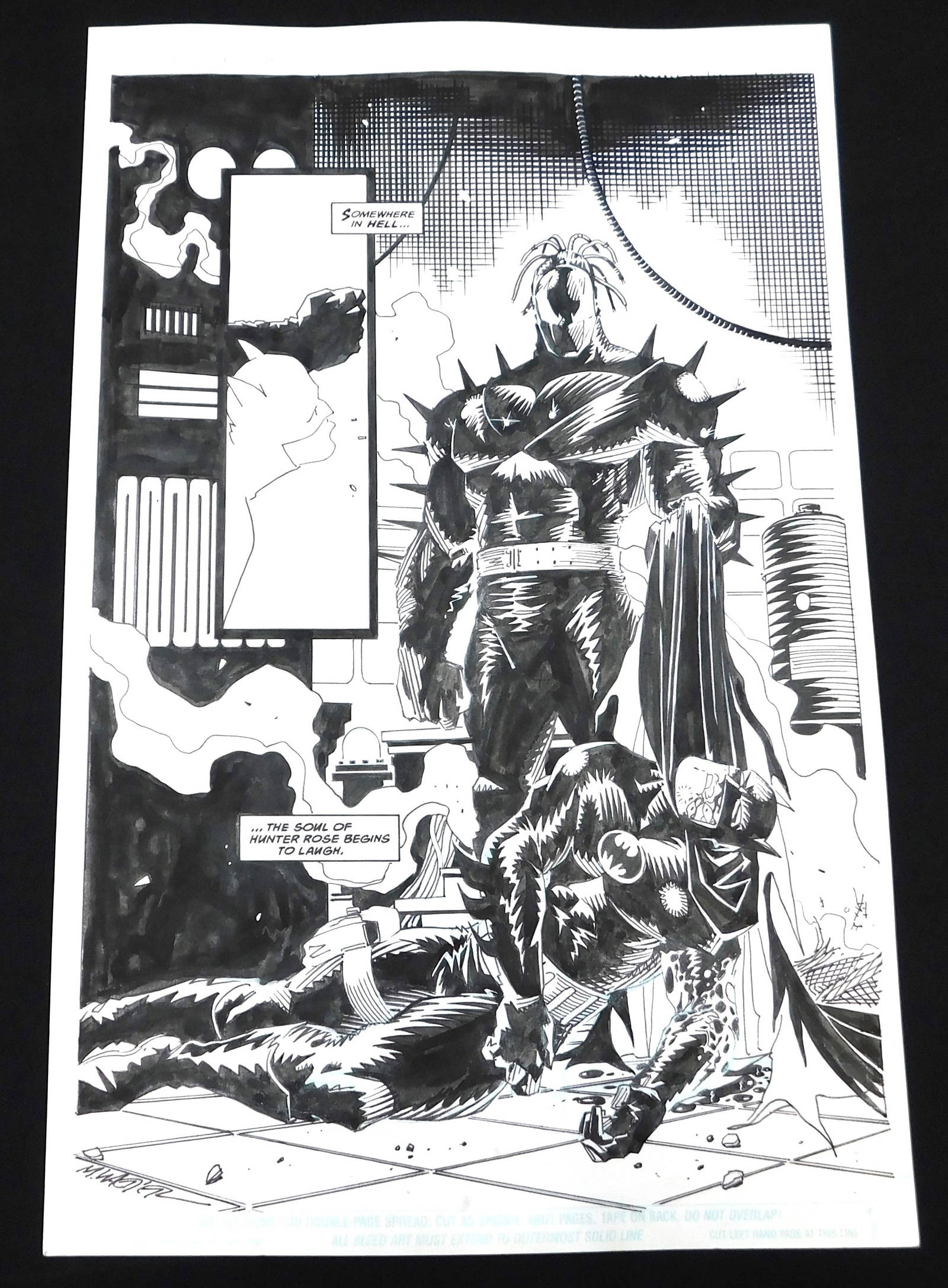 Original Comic Art Dc Batman Grendel Ii Devil's Bones Page #48 Auction