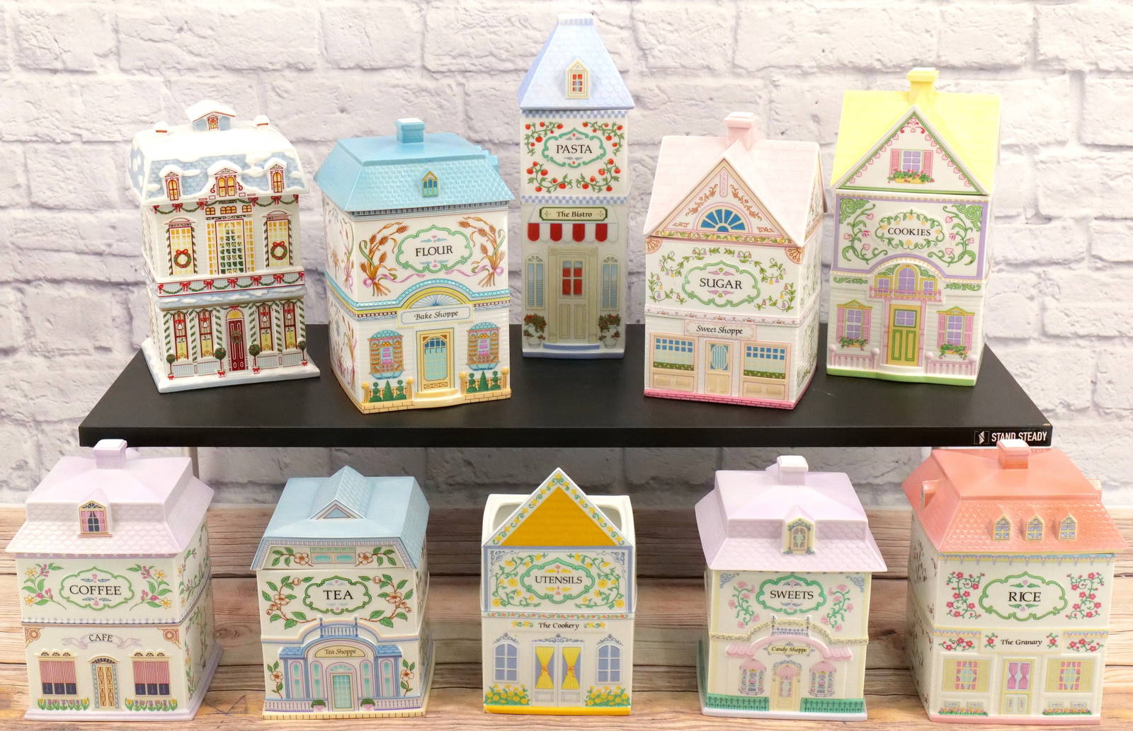 Lot Of Lenox Village Canisters Auction