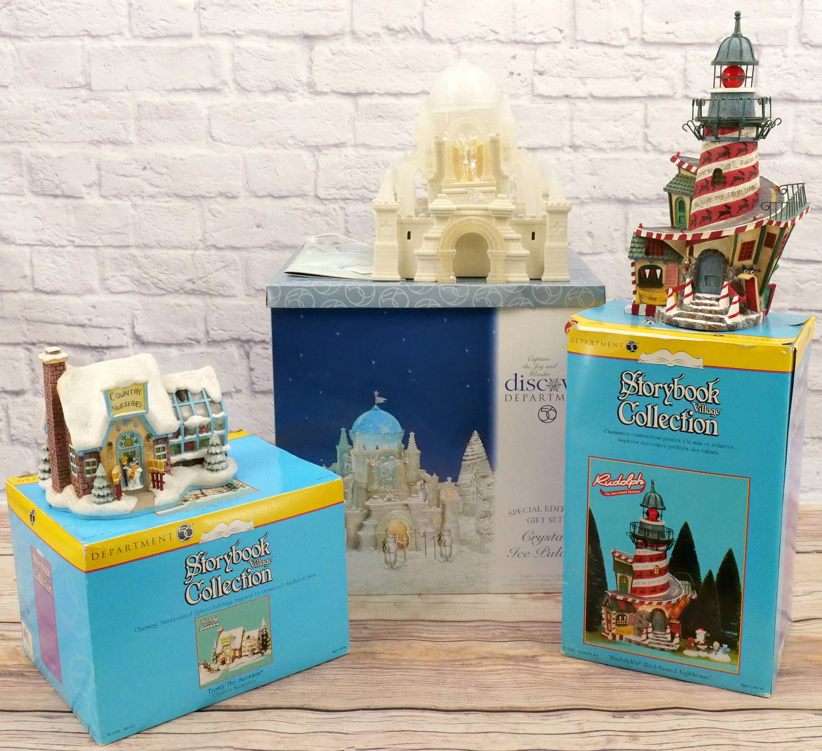 Lot Of 3 Department 56 Houses Auction