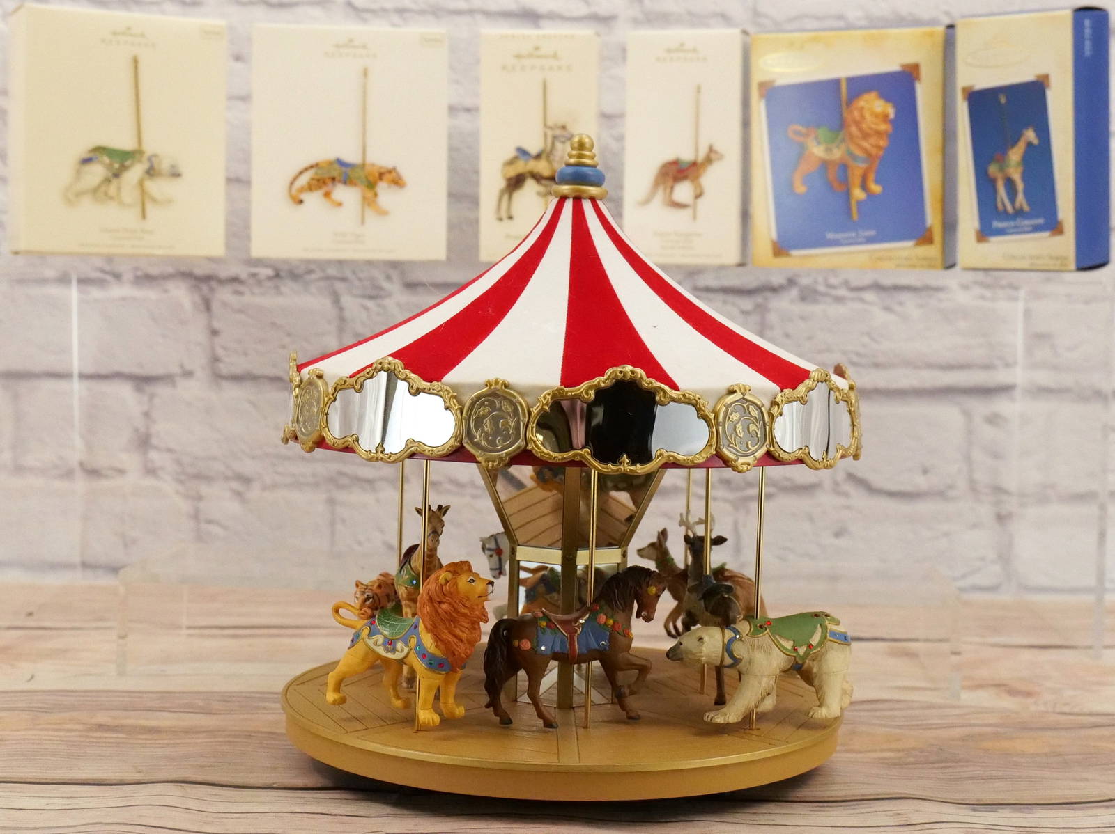 Lot Of Hallmark Carousel Items Auction