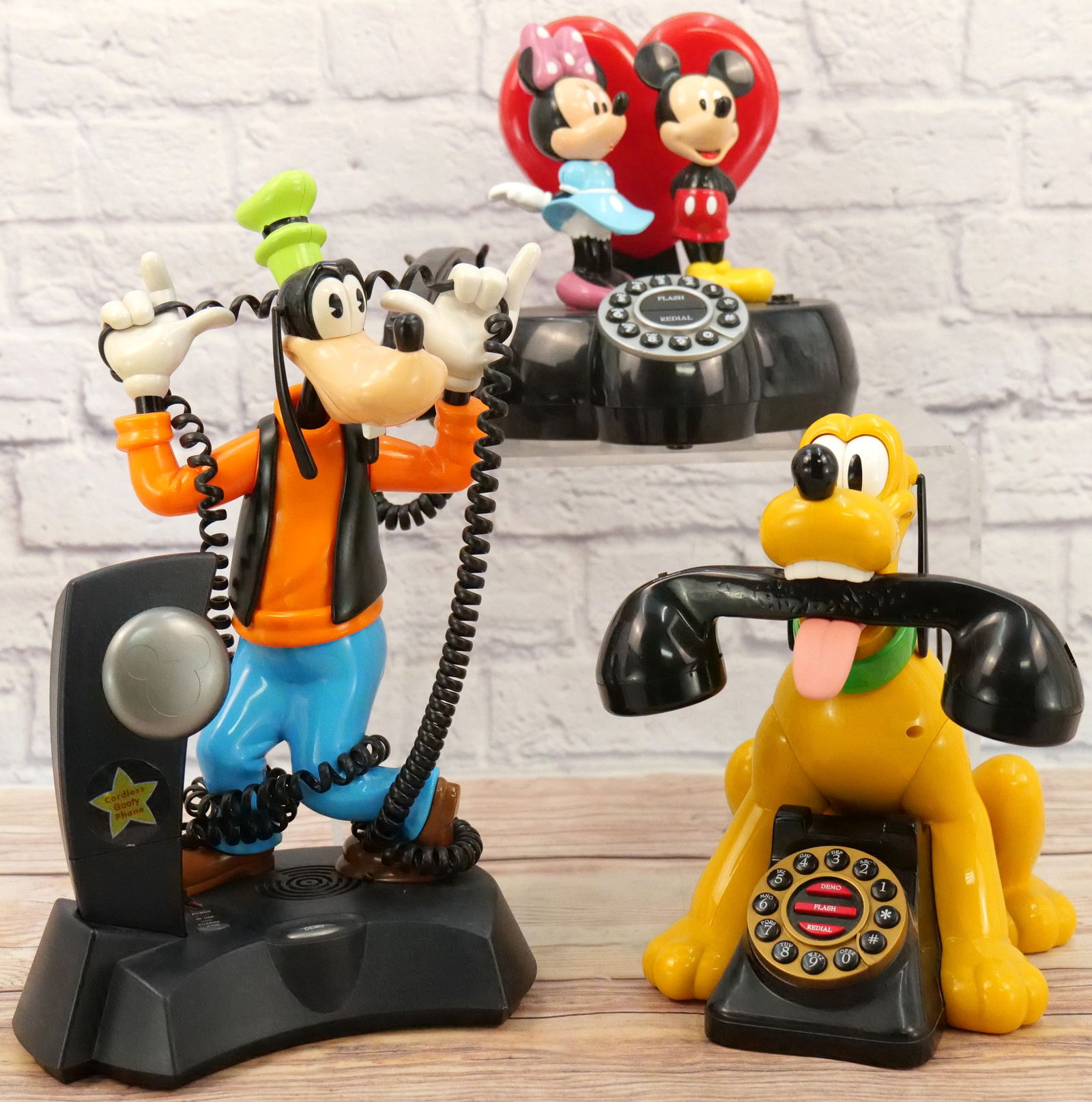Lot Of 3 Walt Disney Novelty Telephones Auction