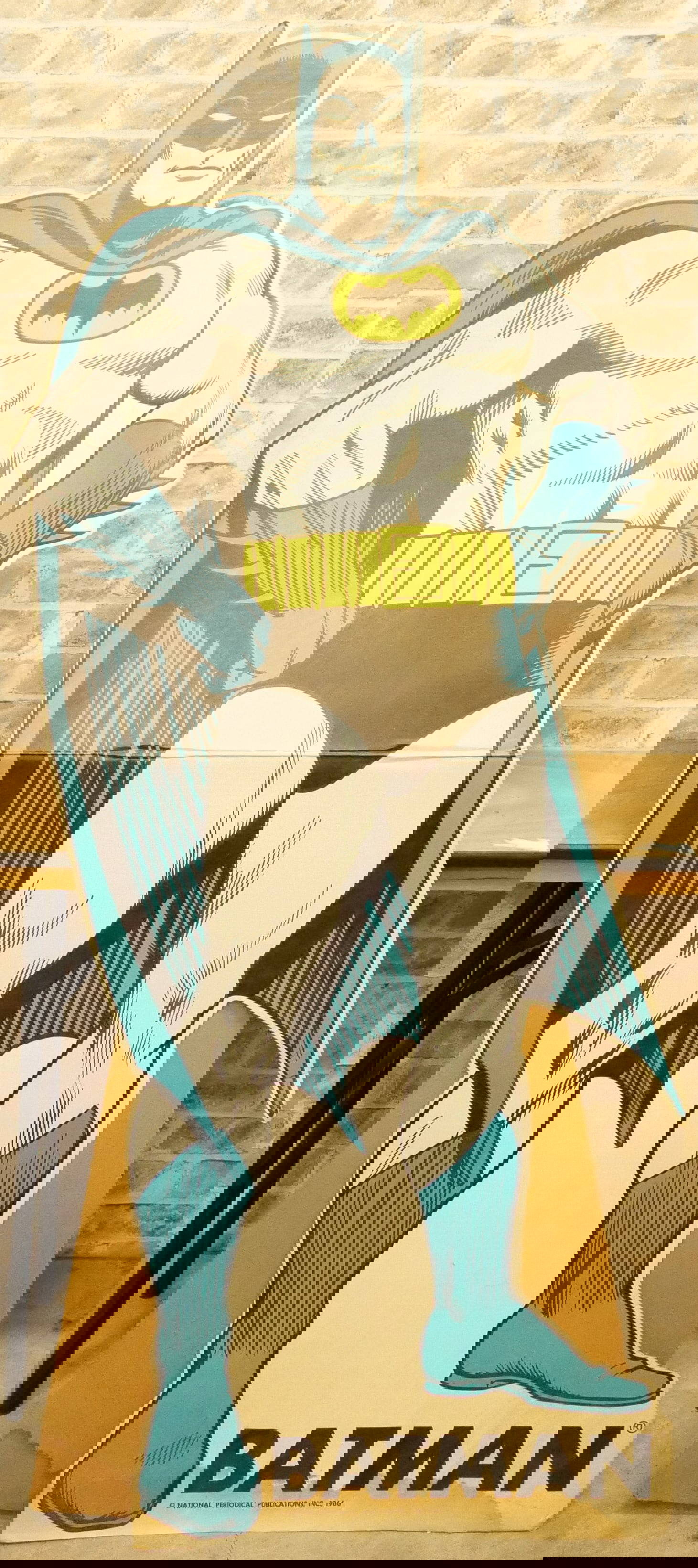 Vintage 1966 Cardboard Batman Lifesize Standee Auction