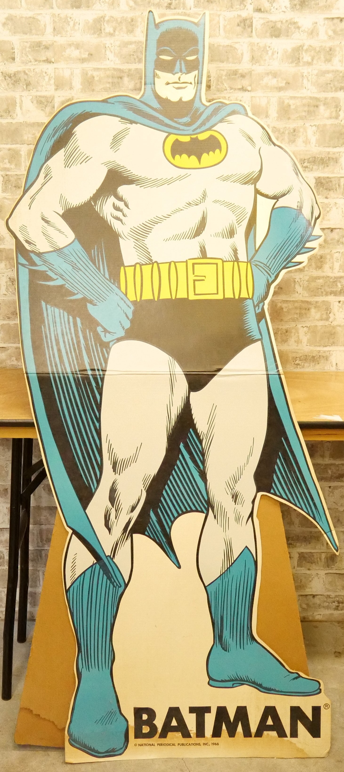 Vintage 1966 Cardboard Batman Lifesize Standee Auction