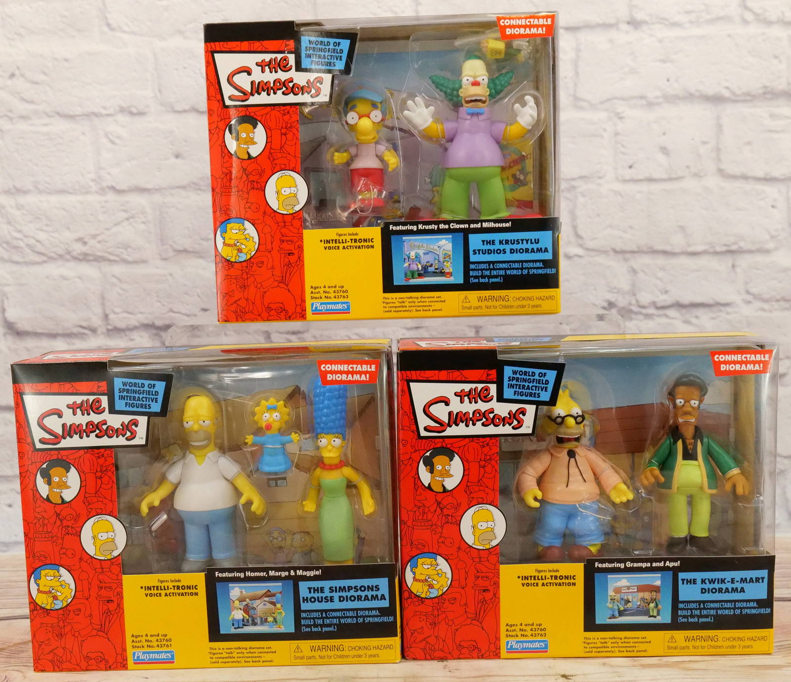 Lot Of 3 The Simpsons Diorama Figure Sets Auction