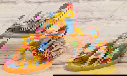 Lot Of 3 Hamilton Collection Simpsons Figurines