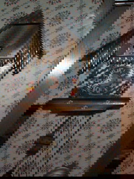 German Coo Coo Clock With German Figurines Dial Mar