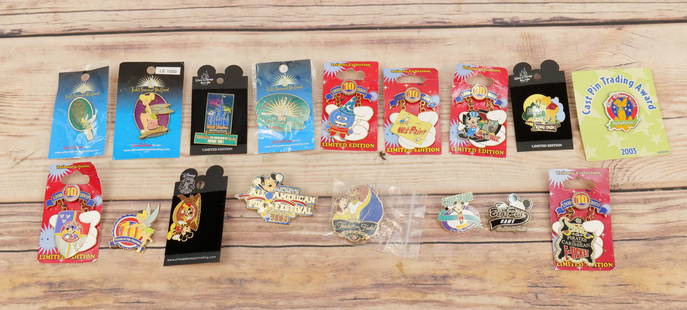 Lot Of 19 Disney Holiday And Celebration Pins Auction