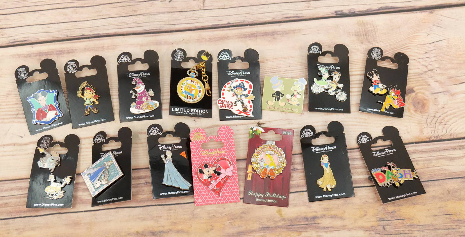 Lot Of 15 Disney Character Pins Auction