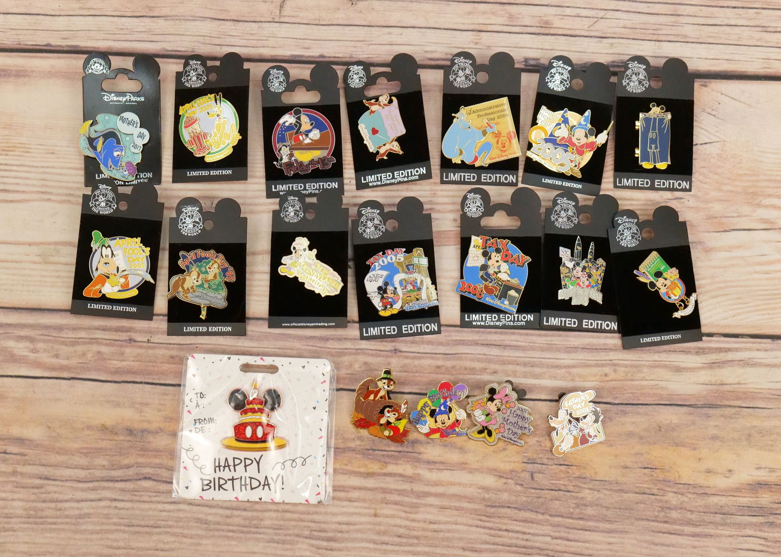 Lot Of 19 Disney Holiday And Celebration Pins Auction