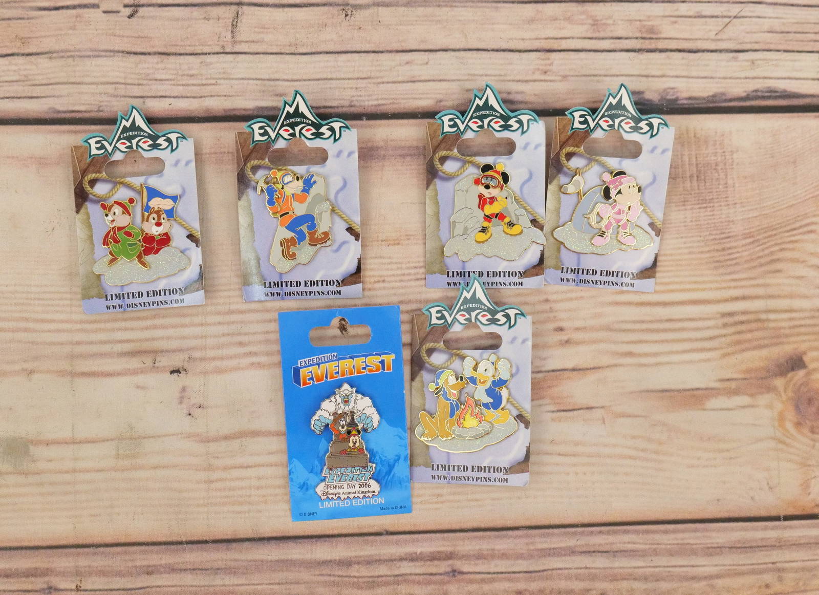 Lot Of 6 Disney Expedition Everest Limited Edition Pins Auction