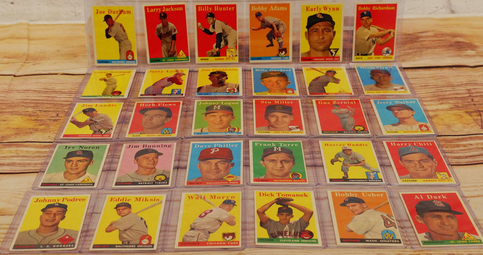 Lot Of 30 Topps 1958 Baseball Cards Auction