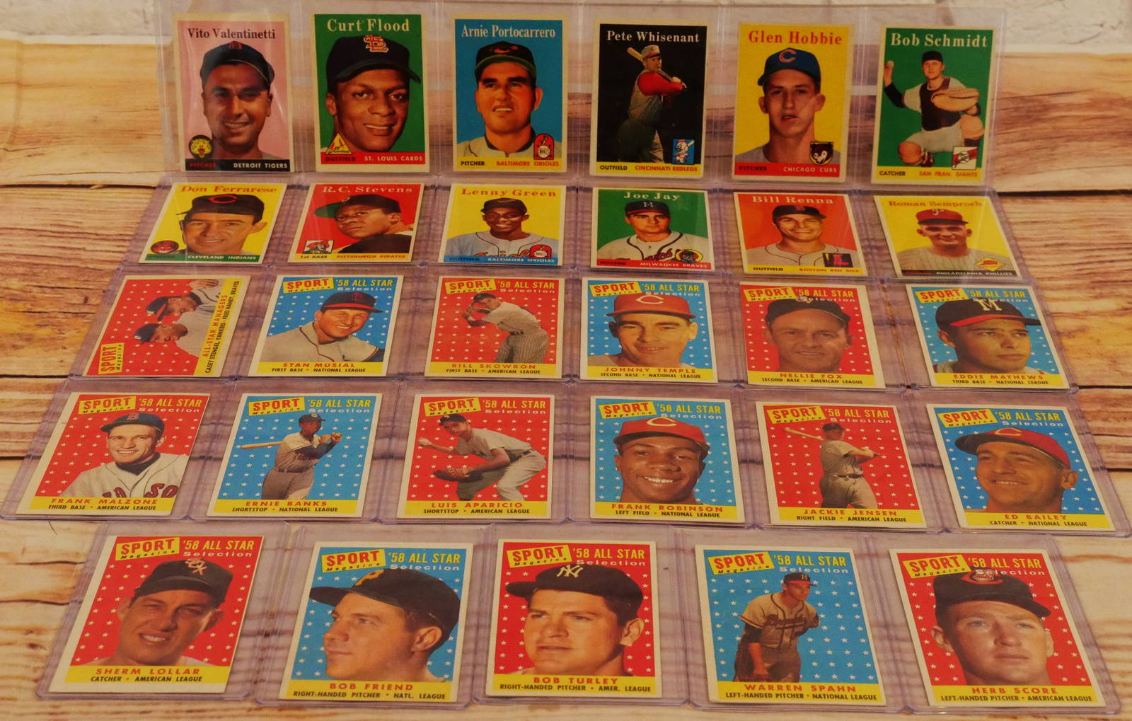 Lot Of 29 Topps 1958 Baseball Cards Auction