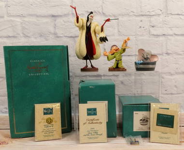 Lot Of 3 Disney Wdcc Porcelain Figurines Auction