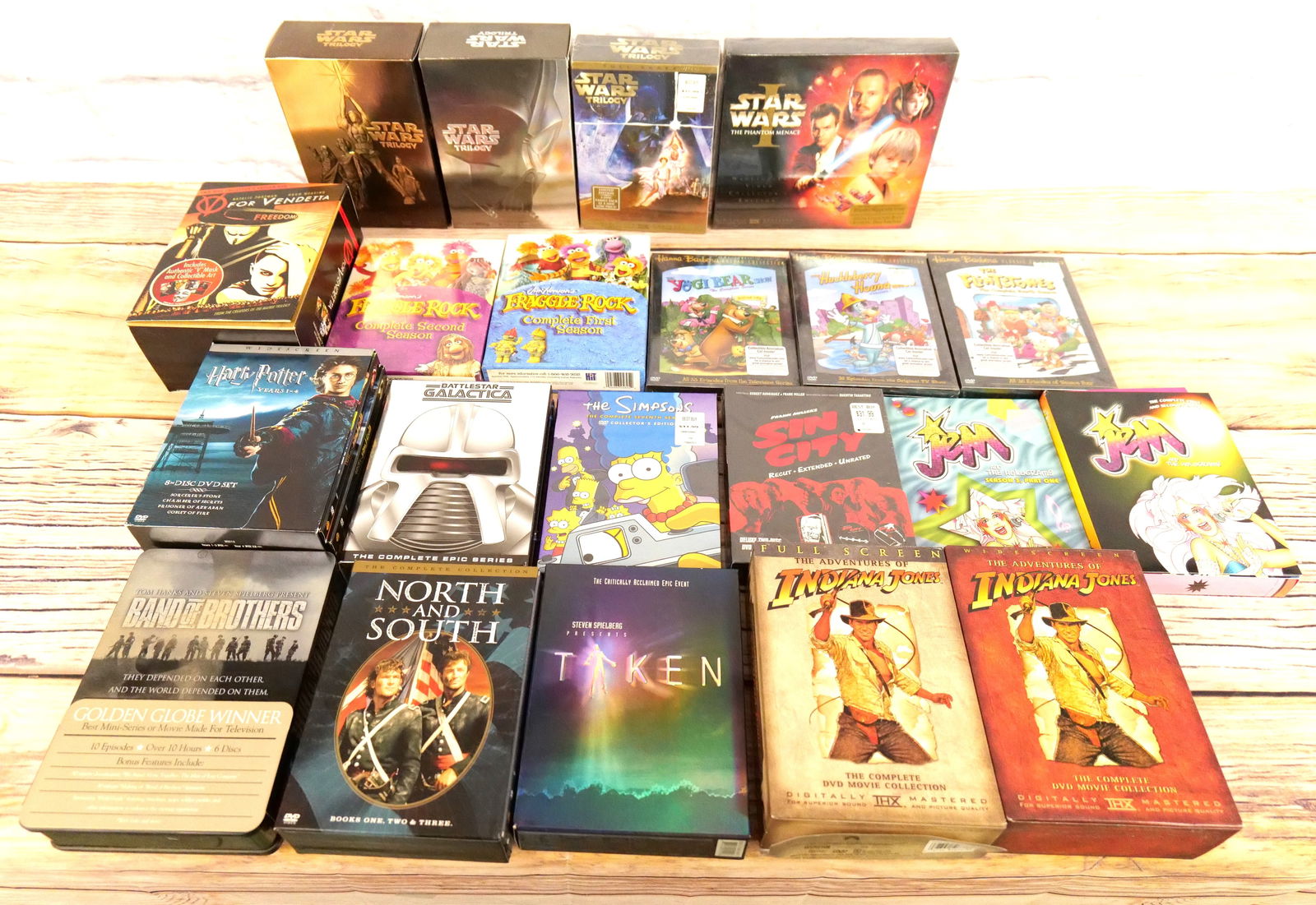 Large Lot Of Movie And Tv Show Dvd Box Sets Auction