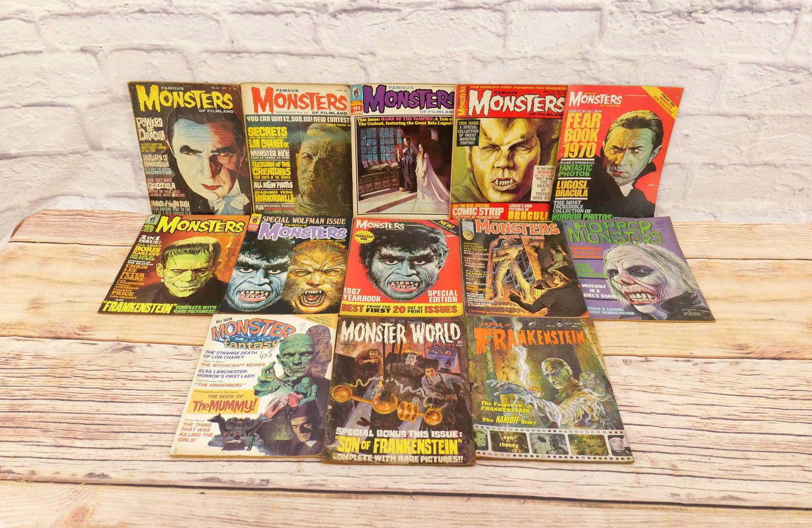 Lot Of Monsters Magazines - Mostly 1960's Auction