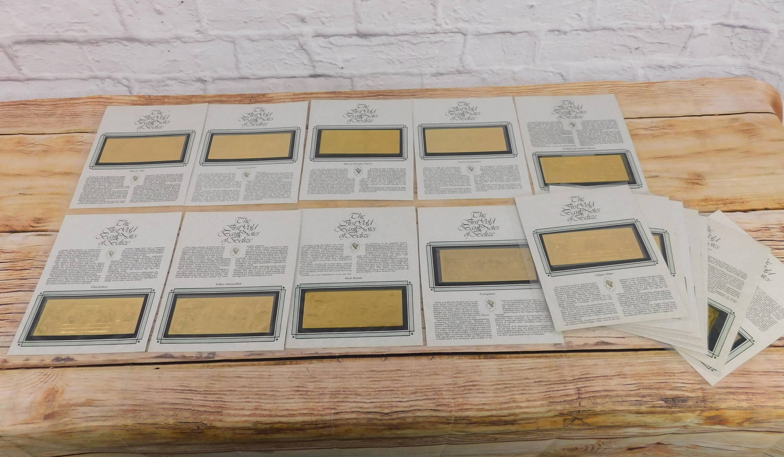 First Gold Bank Notes Of Belize Auction